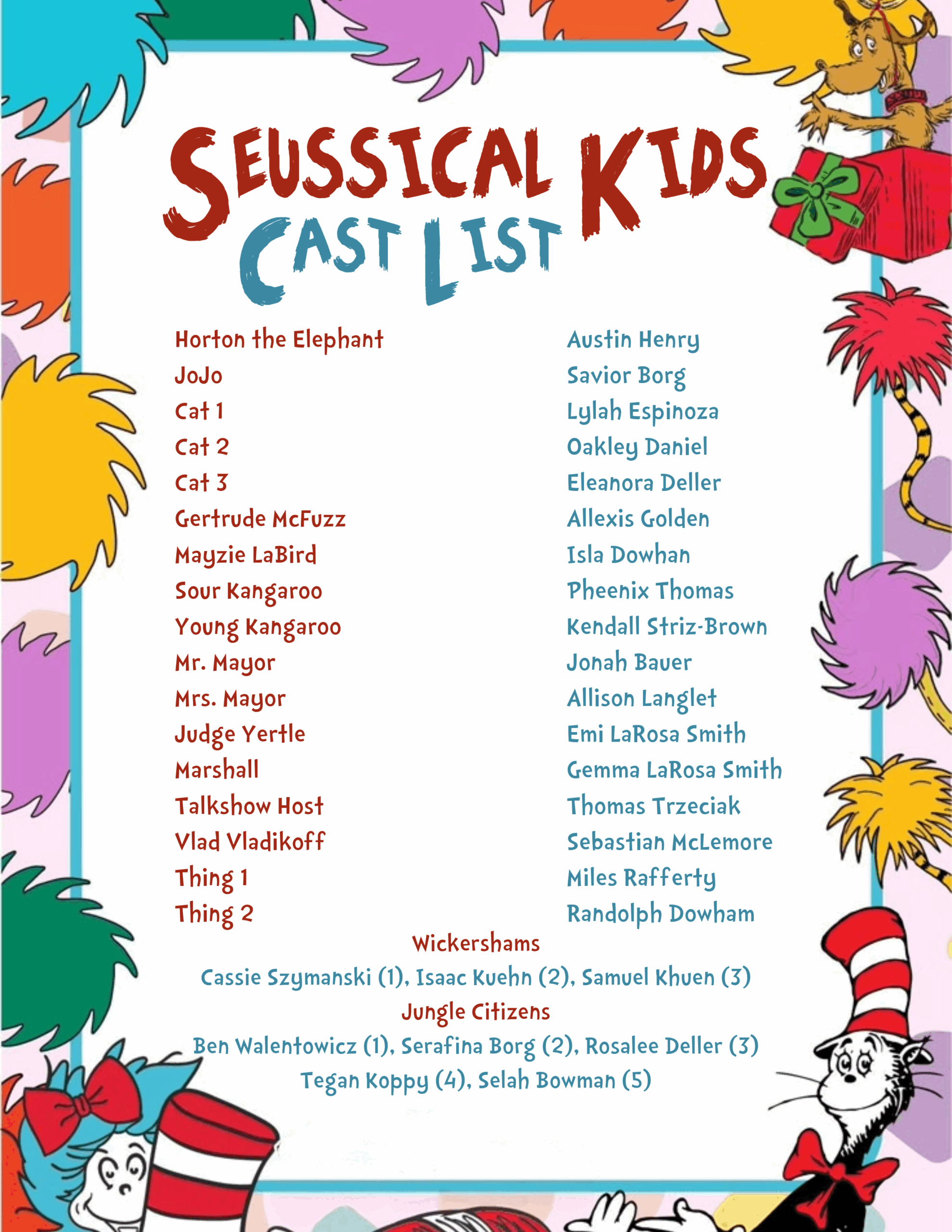 Seussical – Players Guild of Dearborn